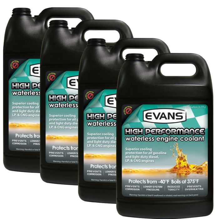 Evans High Performance Waterless Engine Coolant - 3.78L / 1USG (Case of ...