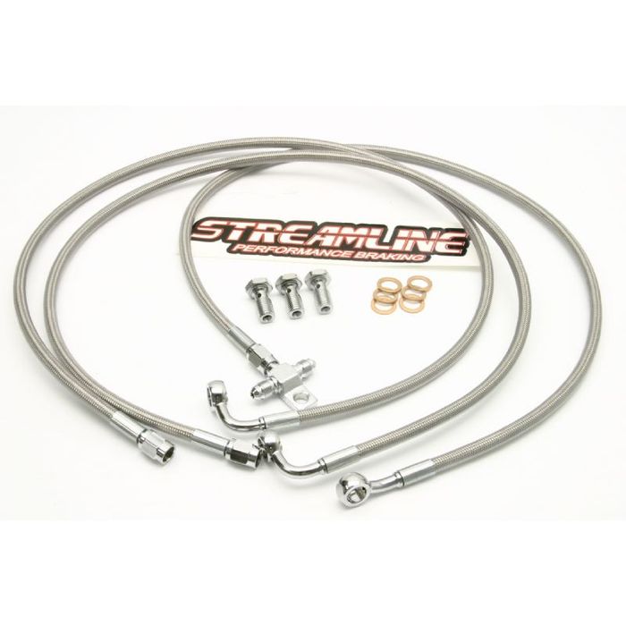 Streamline 3-Line Front Brake Line Kit - Banshee +2 - Clear (BAN-F-2)